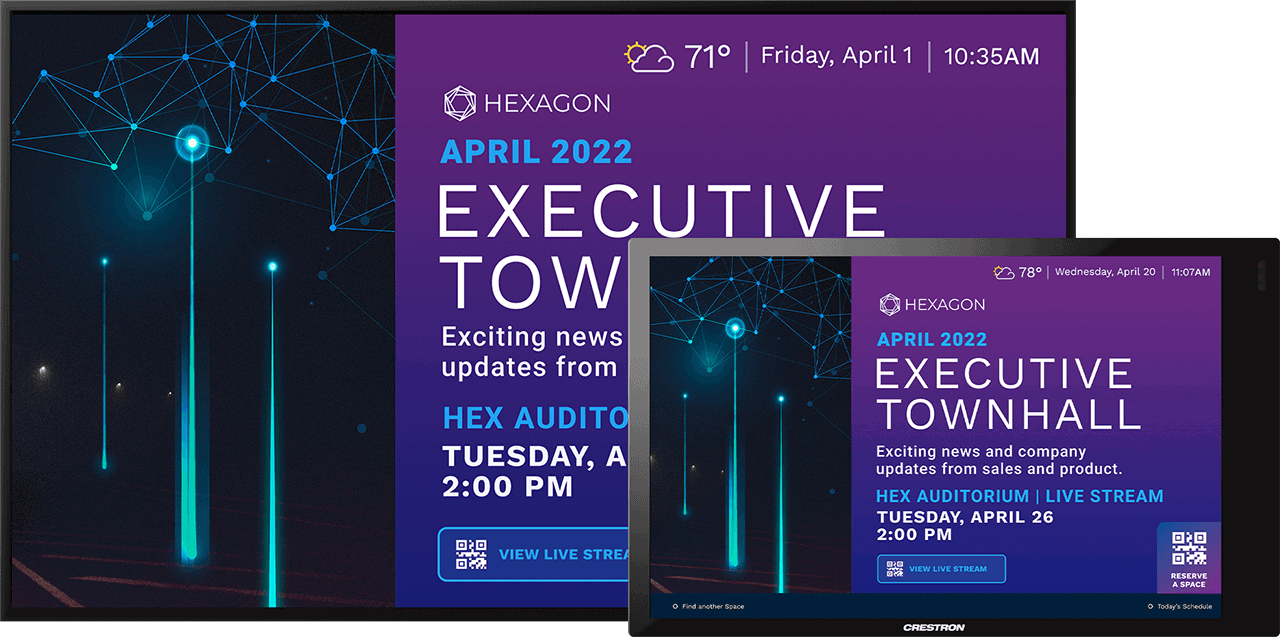 Crestron | Digital Signage Software | Workplace Management | Korbyt