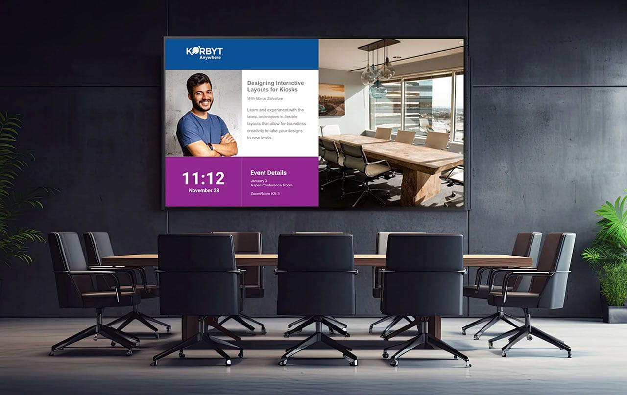 Meeting & Conference Room Digital Signage | Korbyt